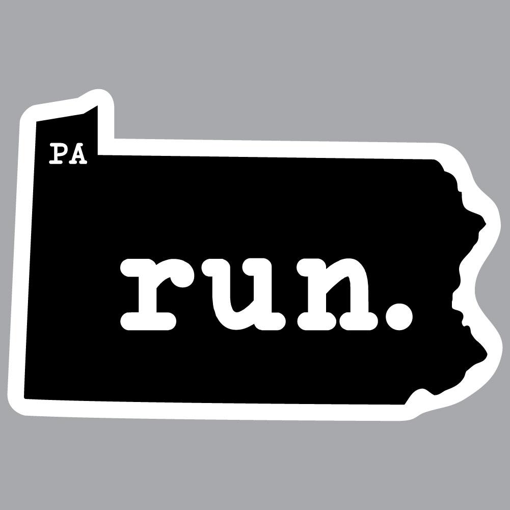 Pennsylvania Run State Outline Decal – gorunusa